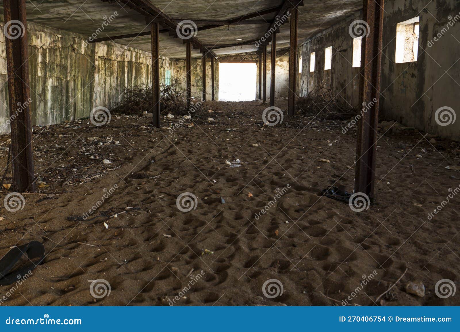 The Old Building is Covered with Sand Stock Photo - Image of wood, soil ...