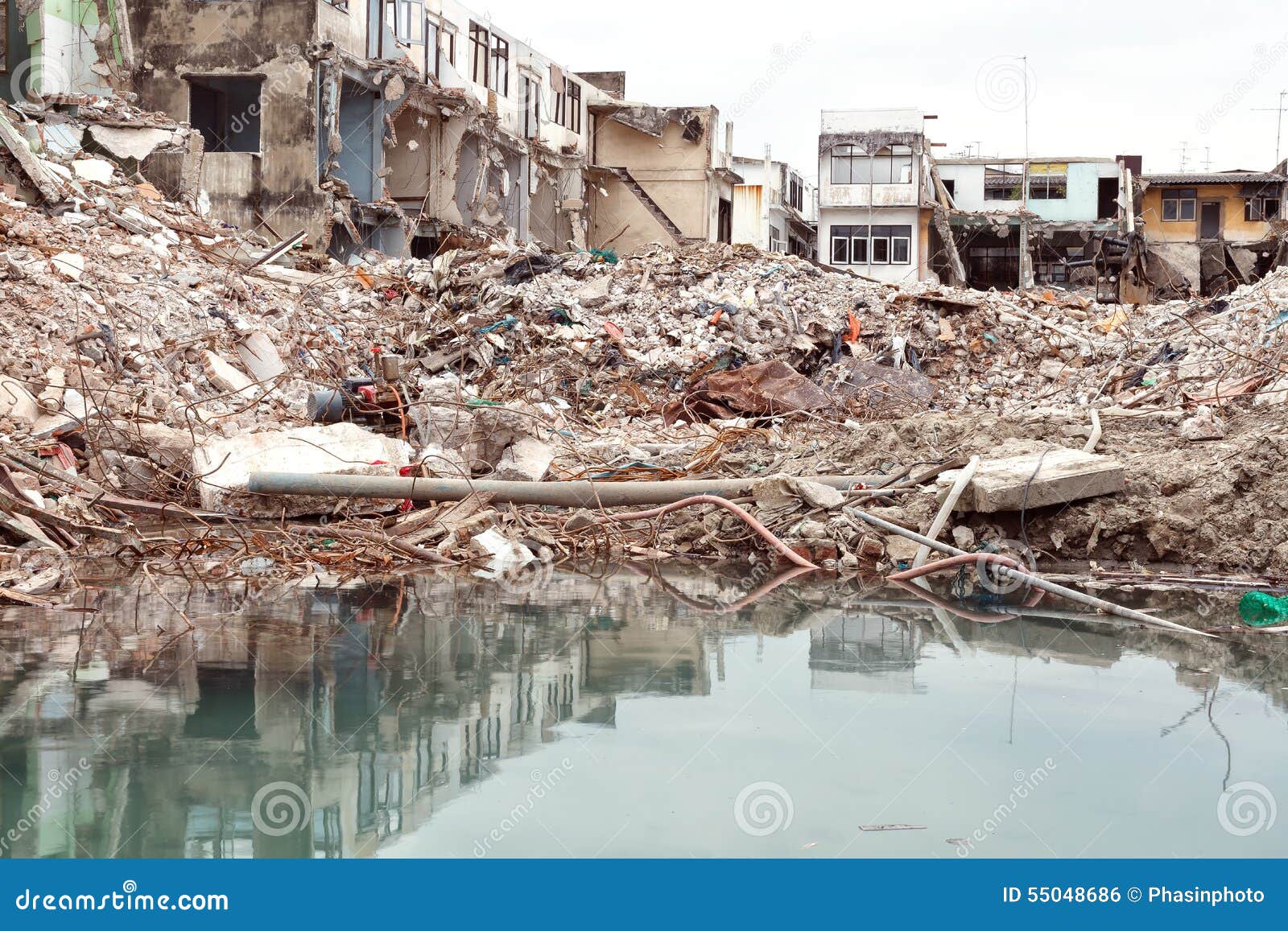 Old Building Destroyed Demolition Construction Concrete Architecture ...