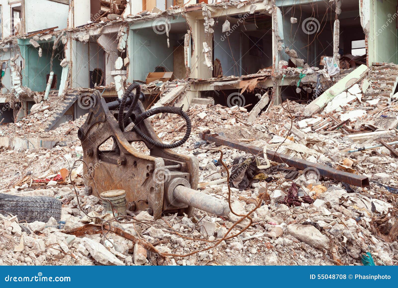 Old Building Destroyed Demolition Construction Concrete Architecture ...