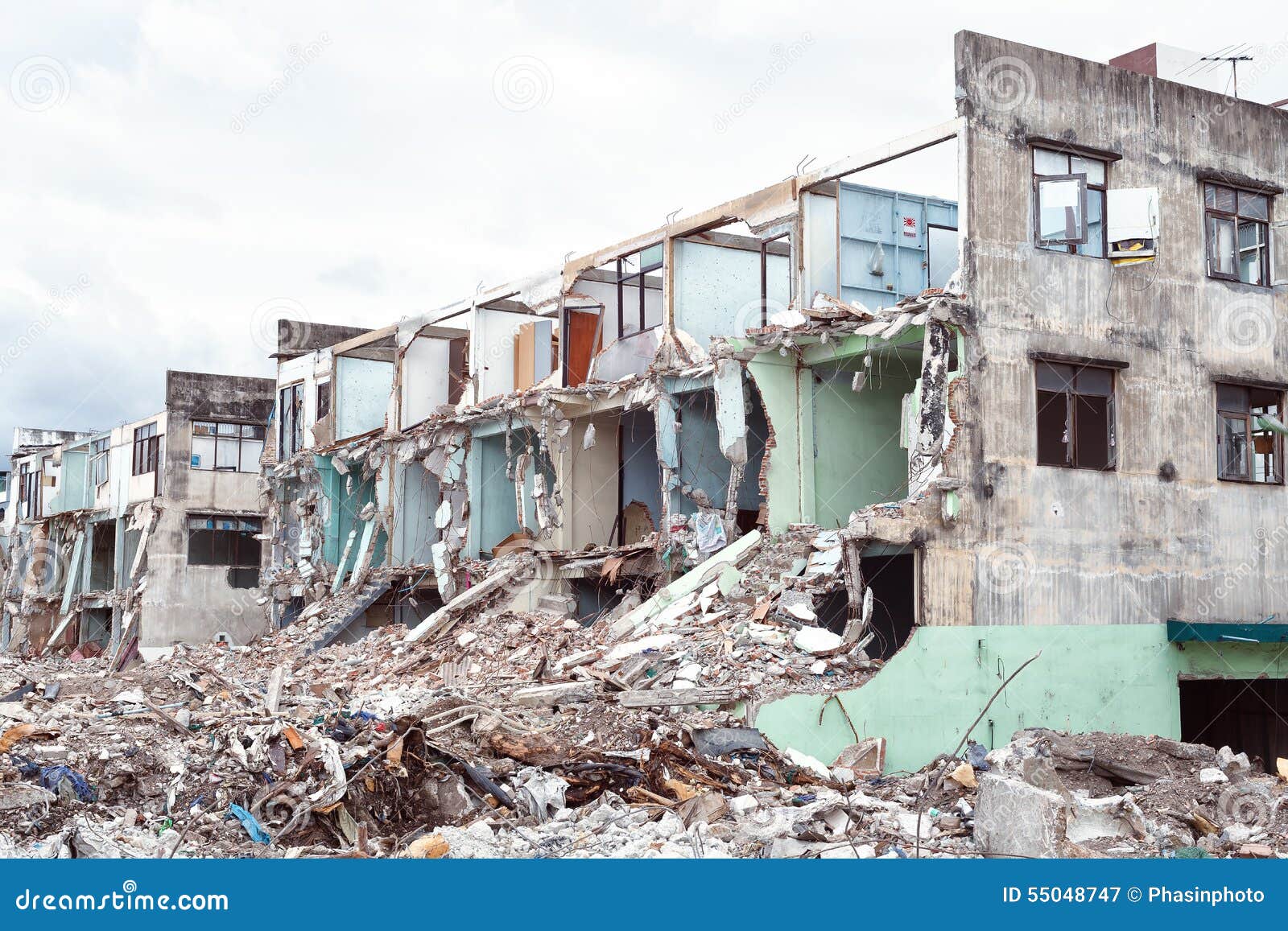 Old Building Destroyed Demolition Construction Concrete Architecture ...