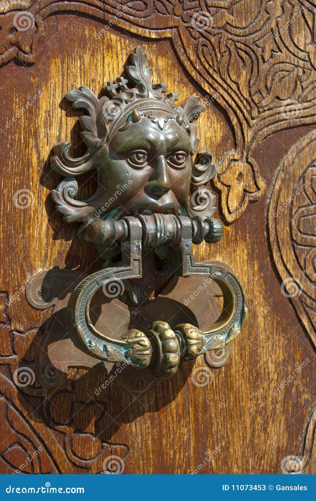 Old building door handle stock image. Image of handle - 11073453