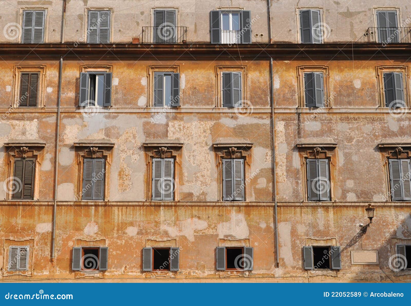 Old building facade stock image. Image of detail, life - 22052589