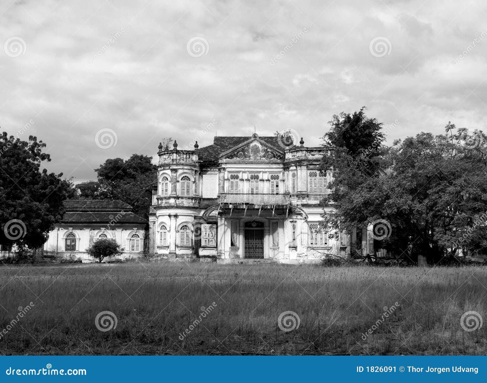 Old building falling apart stock image. Image of white - 1826091
