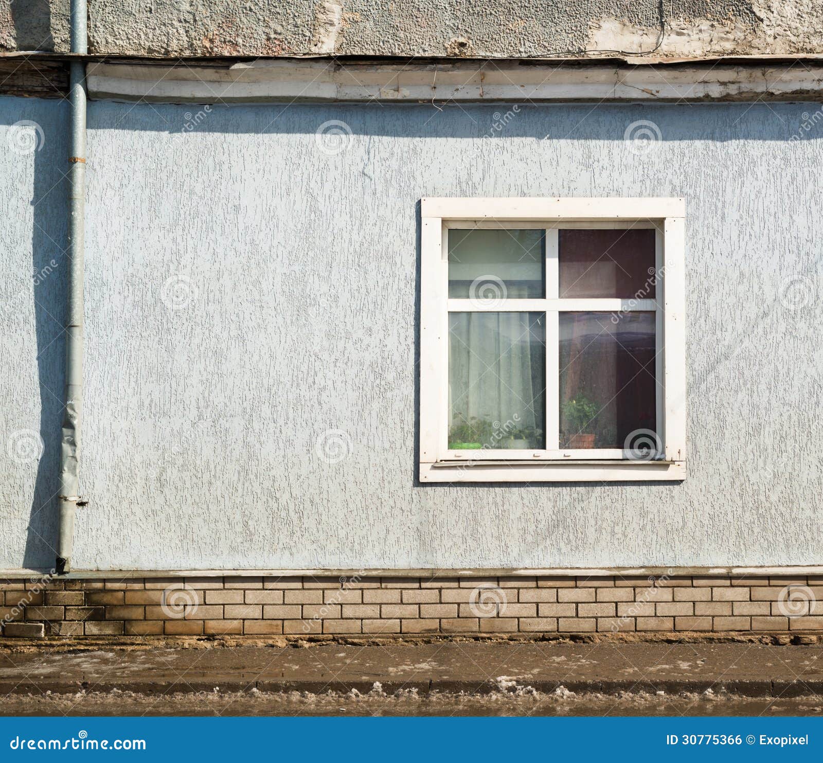 Old Building Front View Composition Shot Stock Photo - Image of real ...