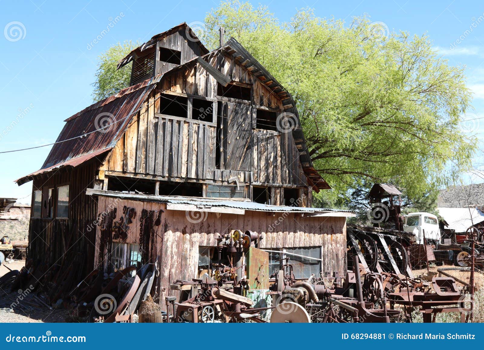 Old Building stock image. Image of tree, rusty, building - 68294881