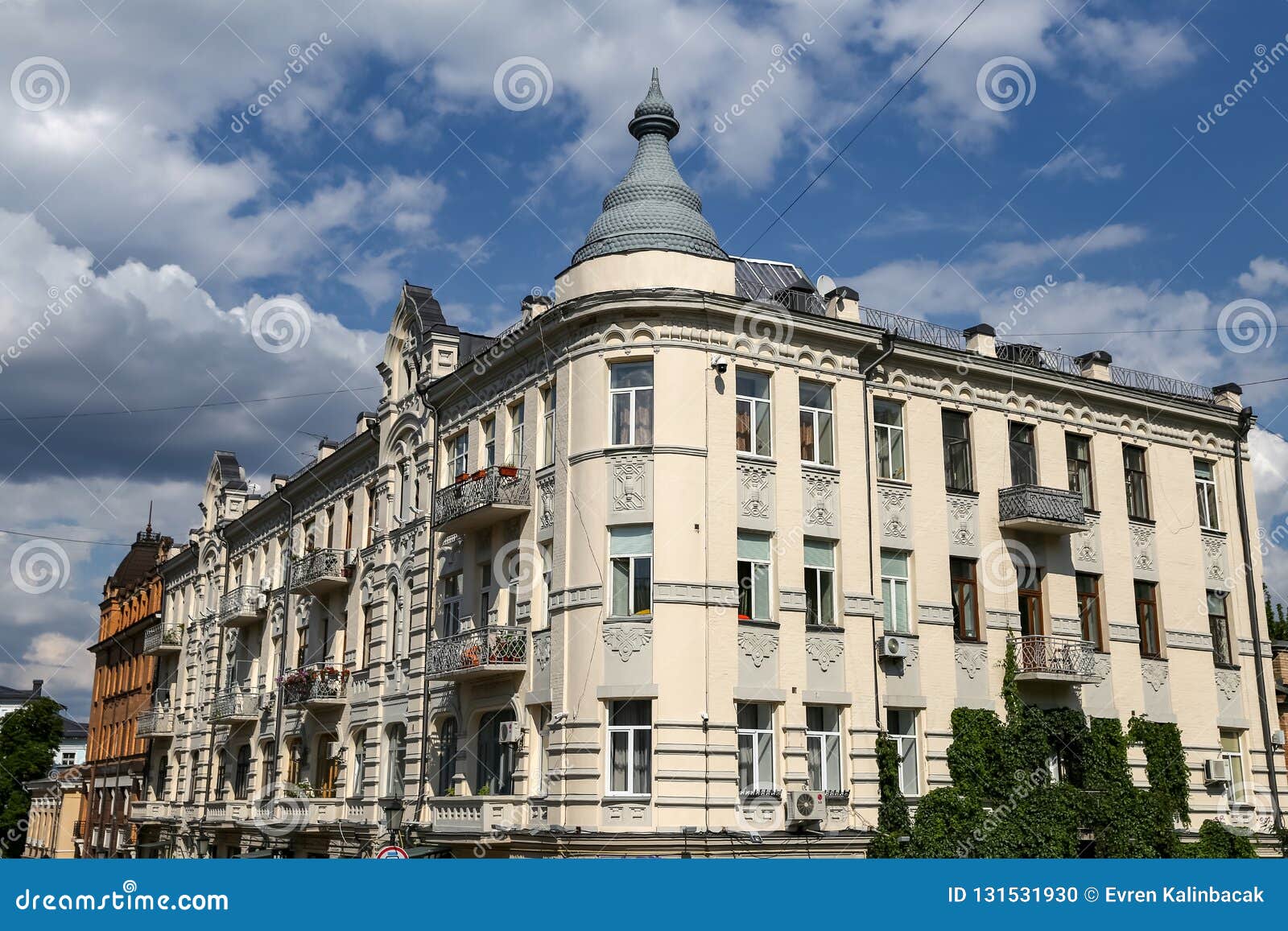 An Old Building in Kiev, Ukraine Stock Photo - Image of facade ...
