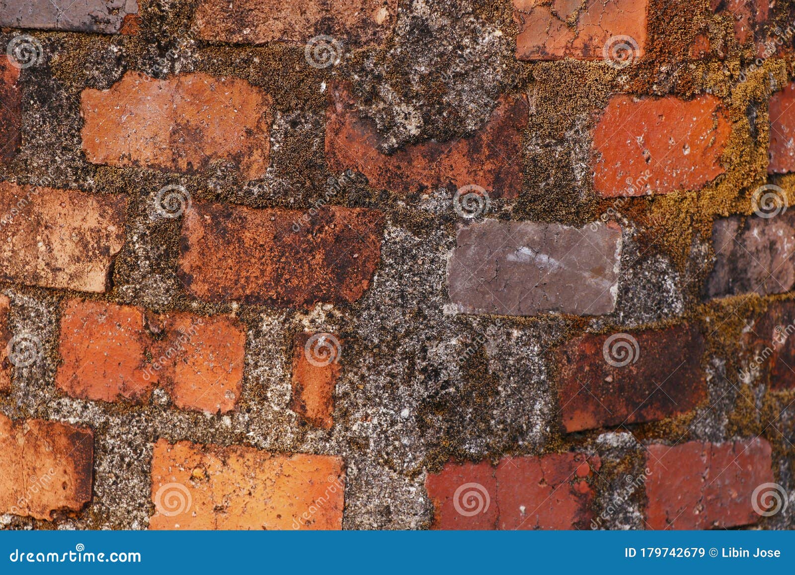 Old Building Material Clay Bricks Patterns Stock Image - Image of ...