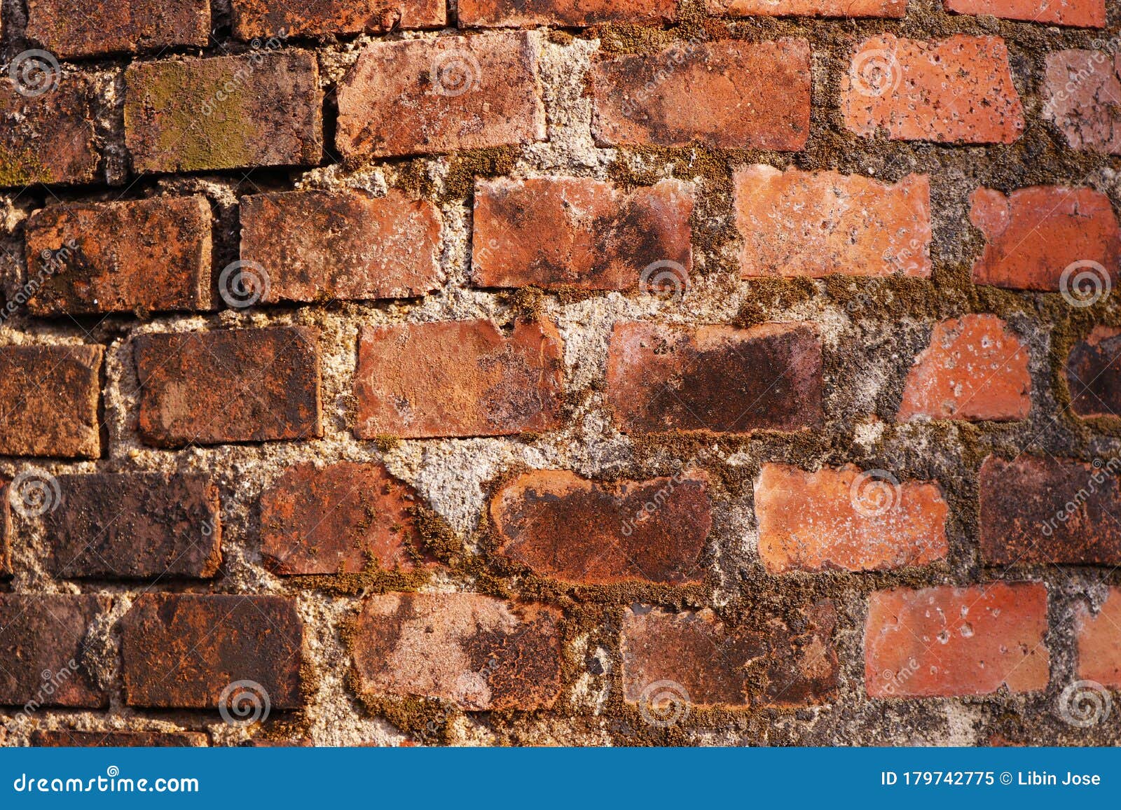 Old Building Material Clay Bricks Patterns Stock Image - Image of ...