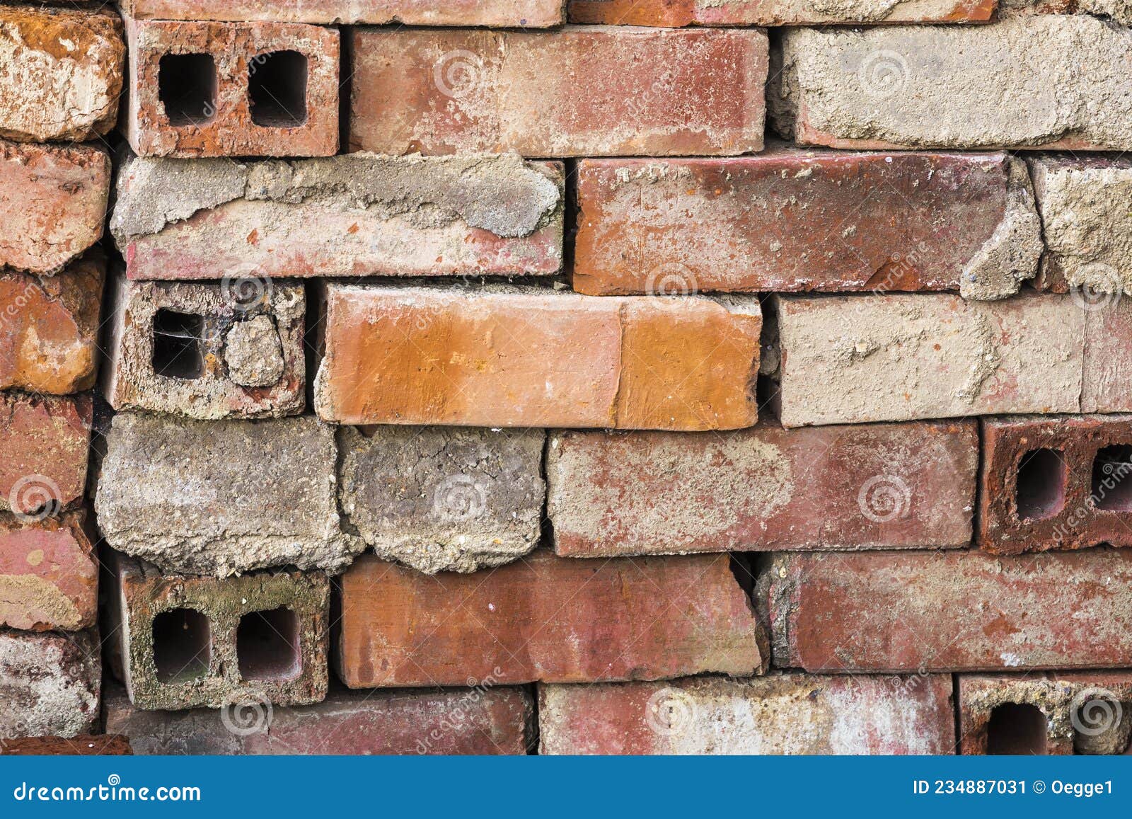 Old Building Materials - Stacked Bricks Stock Image - Image of simply ...