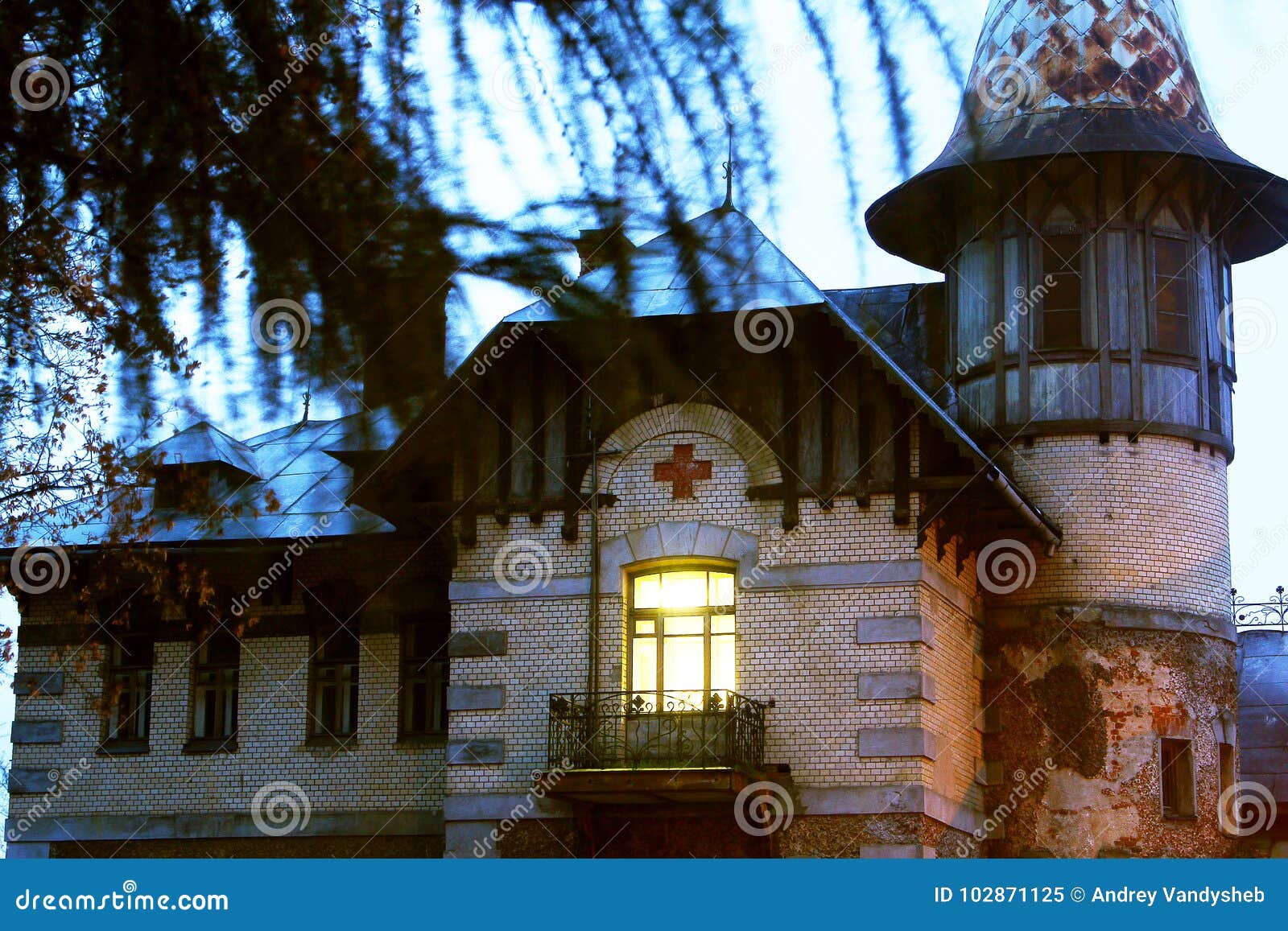 The Old Building of the Medieval Center, Built in the 19th Century ...