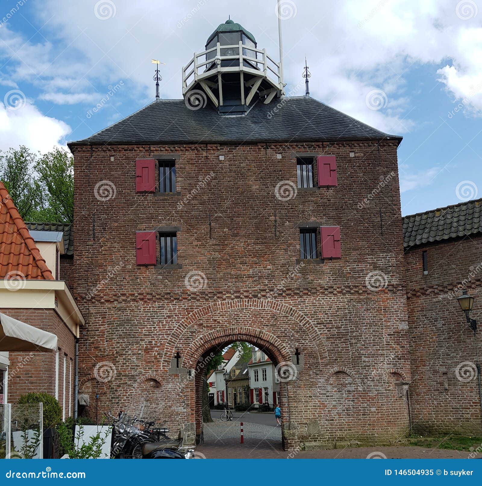 Old building mid-evil stock image. Image of windows - 146504935