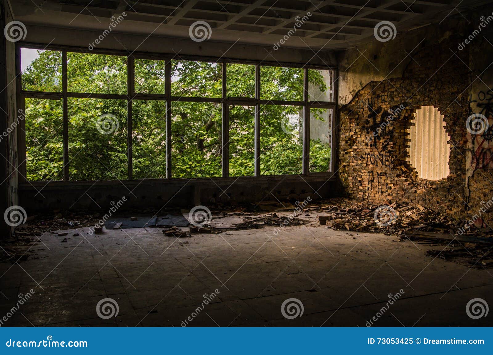 Old building in nature stock image. Image of building - 73053425