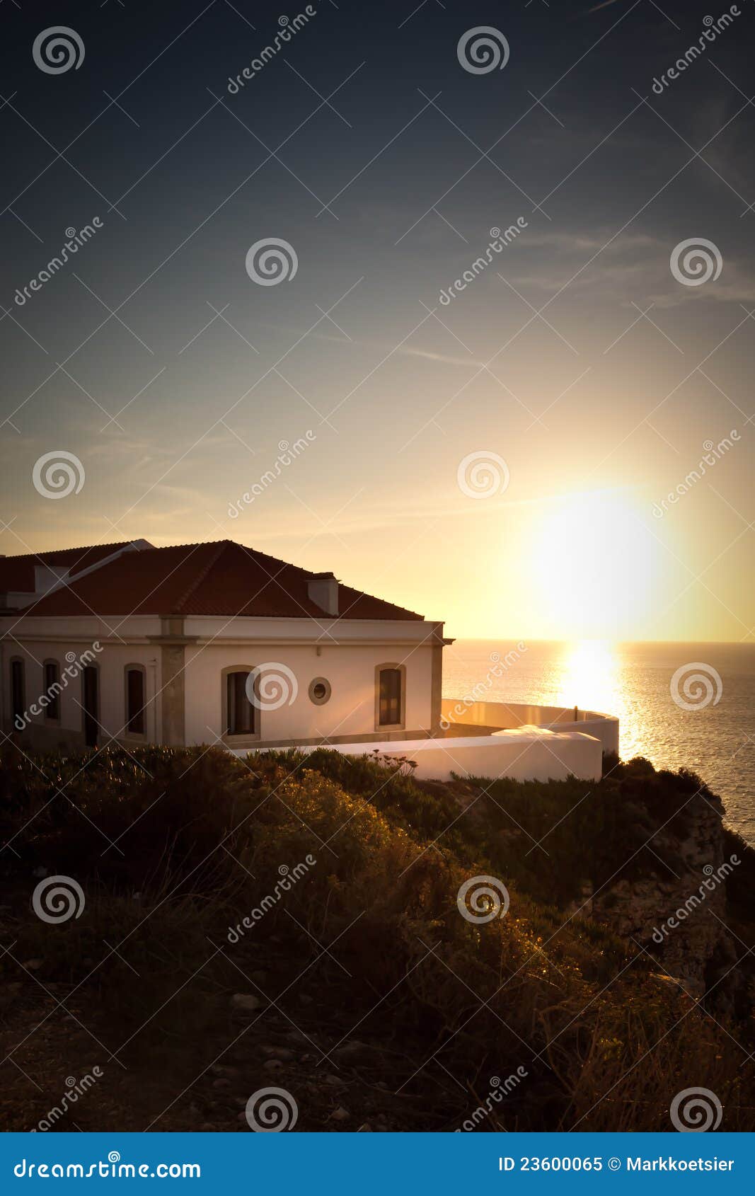 Old Building Near the Atlantic Ocean Stock Image - Image of house ...
