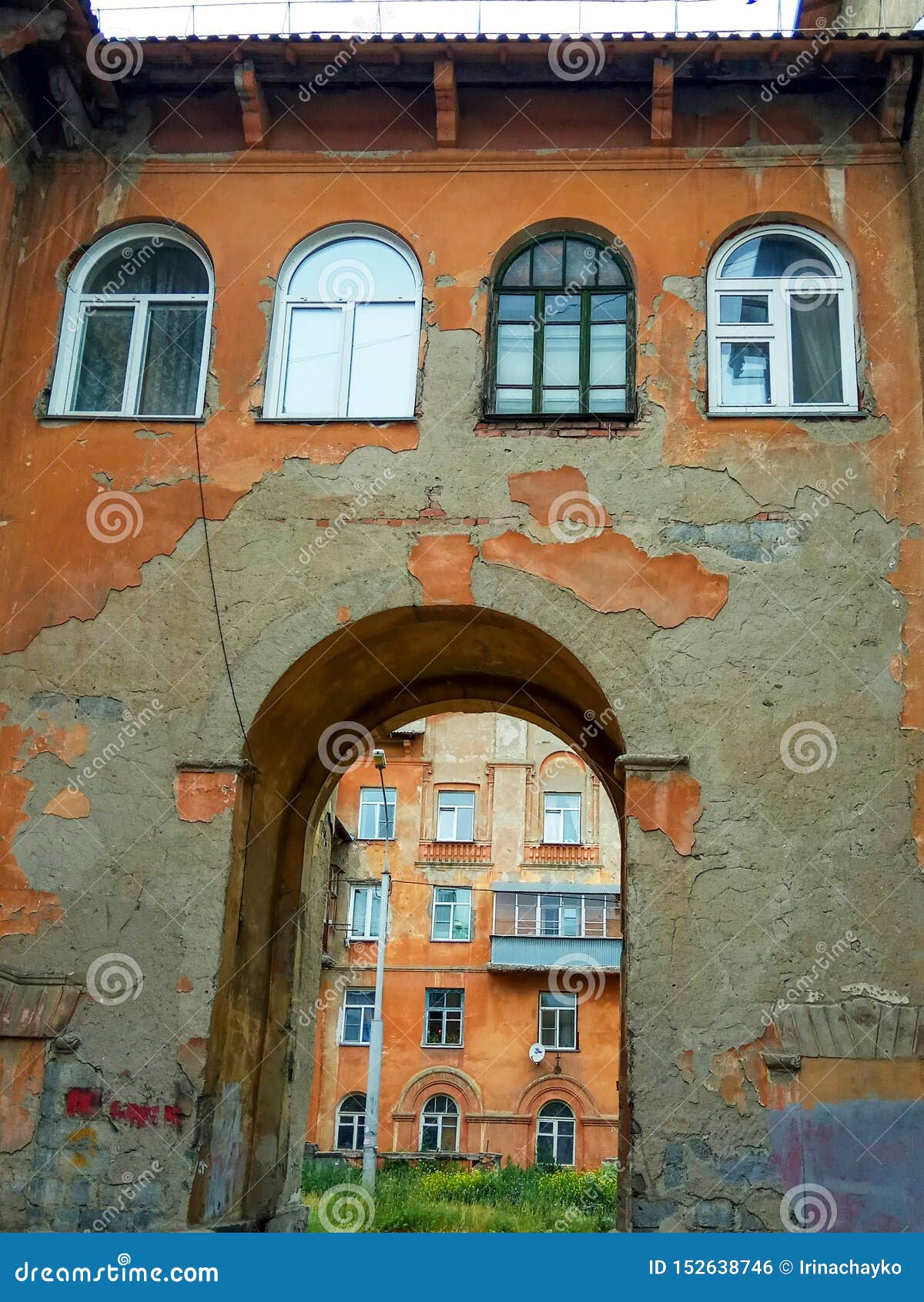 Old building needs repair stock photo. Image of travel - 152638746
