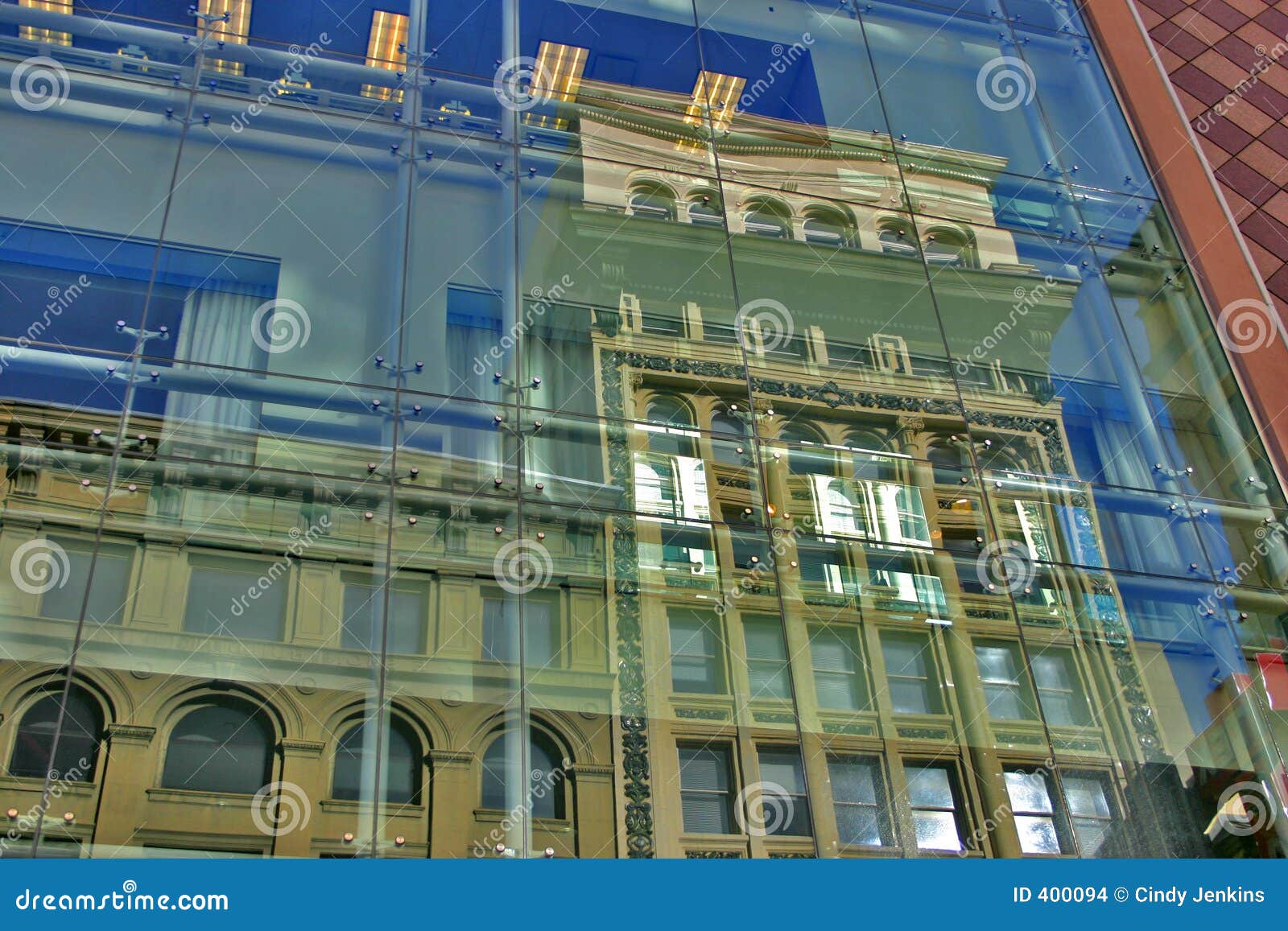 Old Building New Building stock photo. Image of francisco - 400094