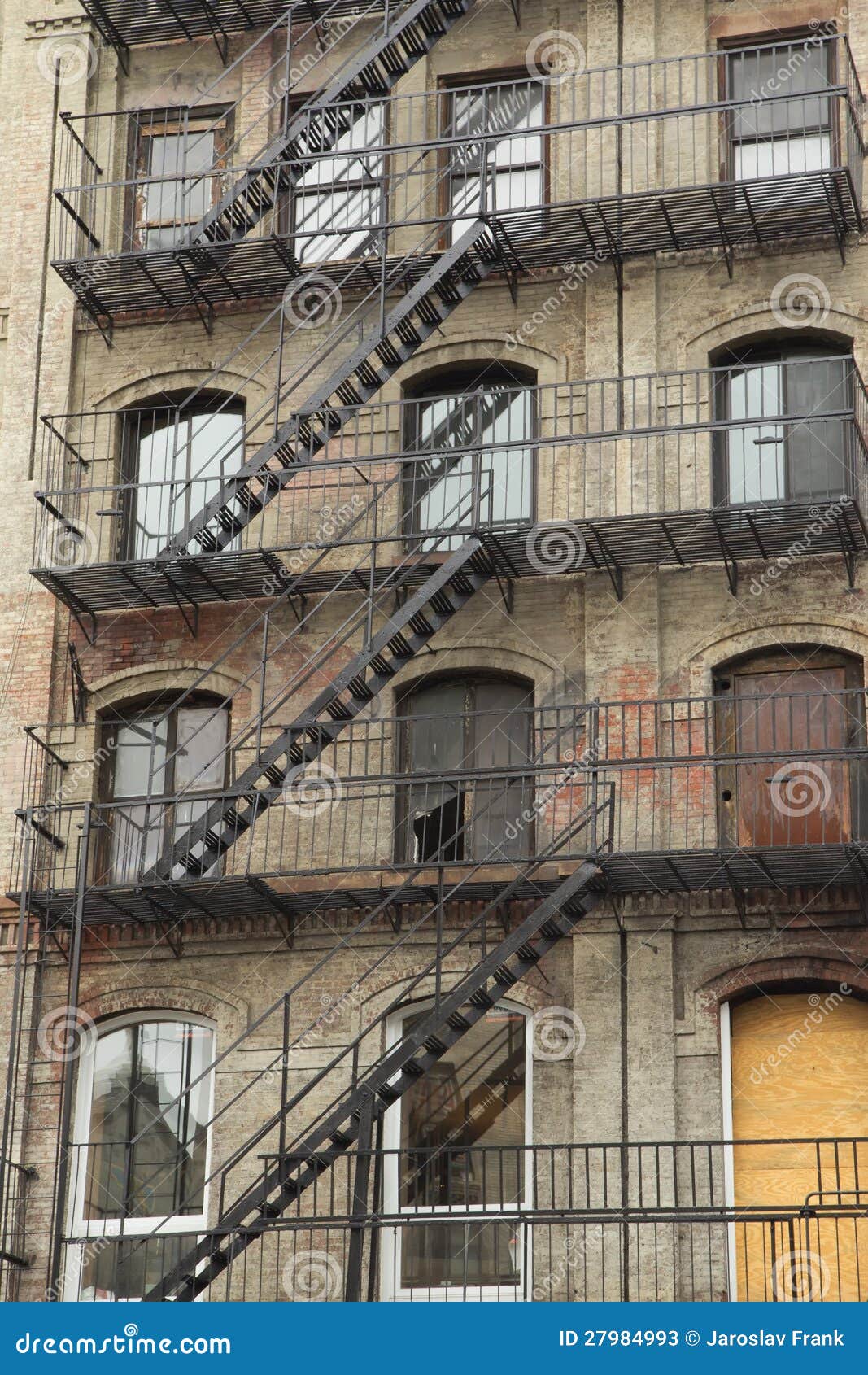 Old Building with Outdoor Staircase Stock Image - Image of east, little ...