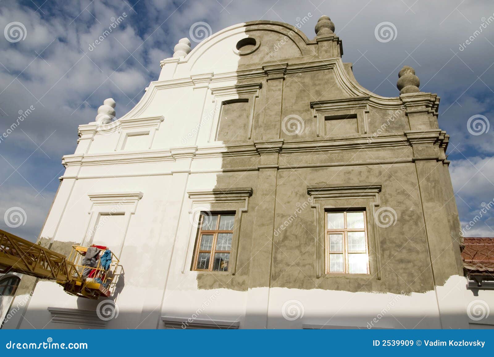 Old building renovation stock image. Image of construction - 2539909