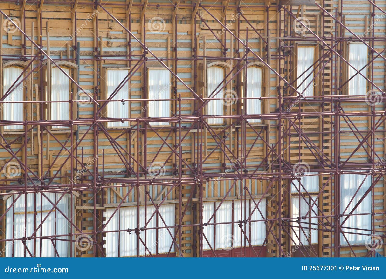Old Building Restoration Construction Stock Image - Image of russia ...