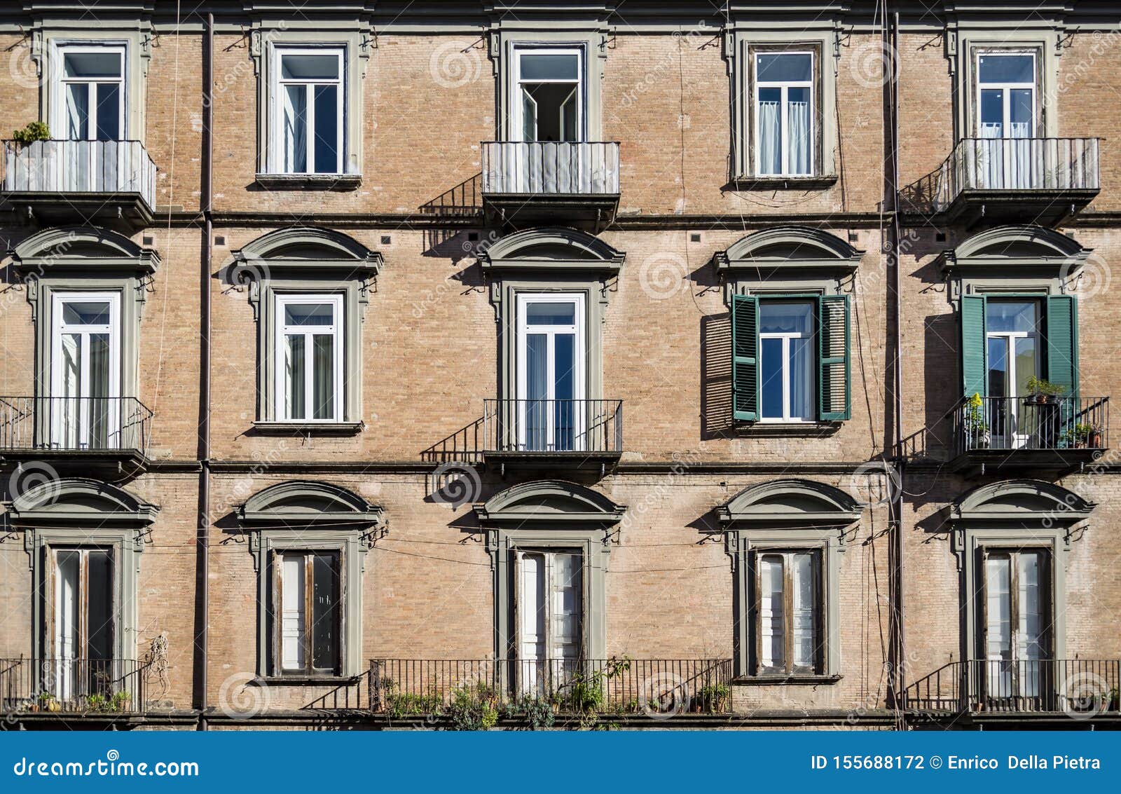 Old Building on the Streets of Naples Old Town Italy Stock Photo ...