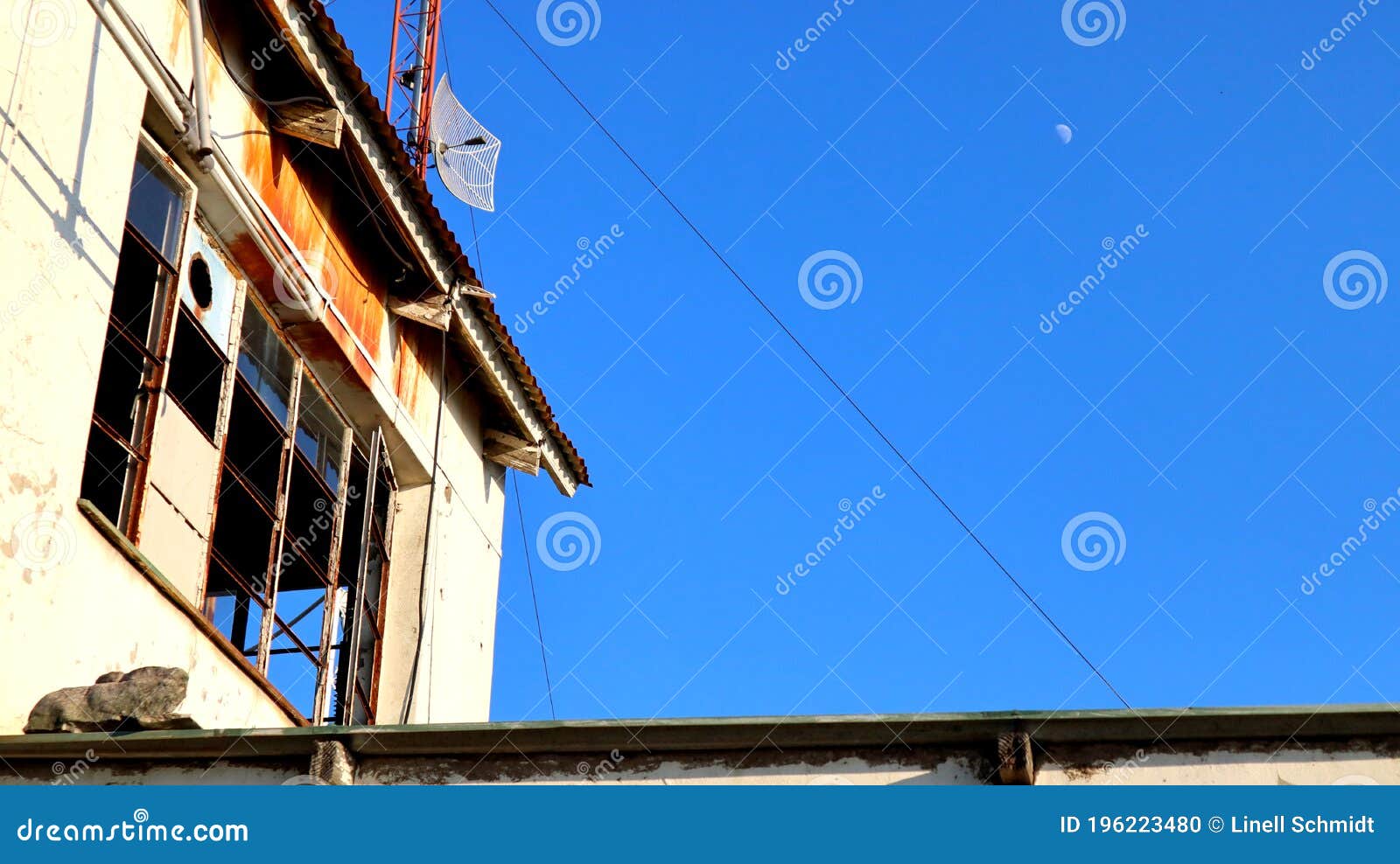 Old Structure with Blue Sky Stock Photo - Image of neglected, aged ...