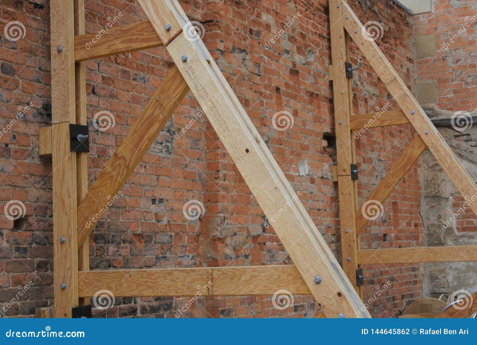 Old Building Support Formwork Wall System Royalty-Free Stock Image ...