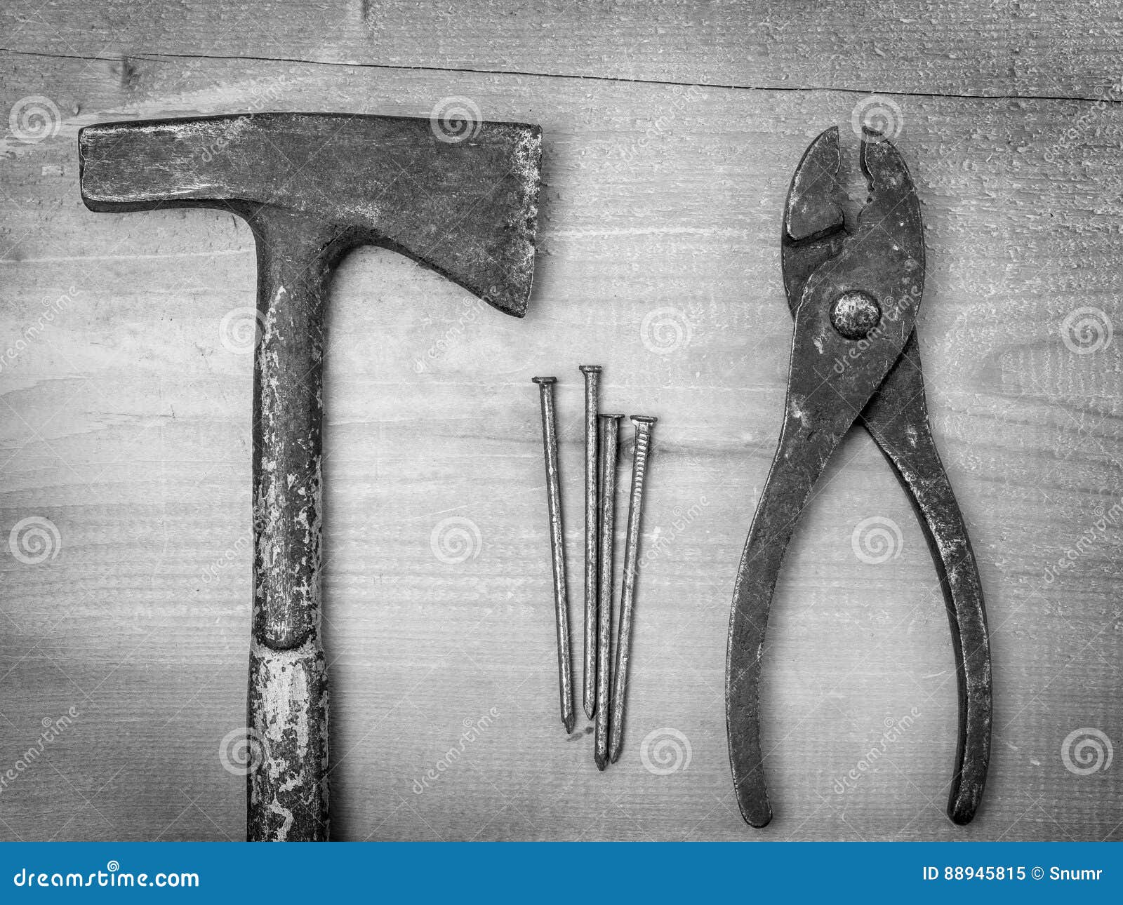 Old building tools stock image. Image of surface, workshop - 88945815
