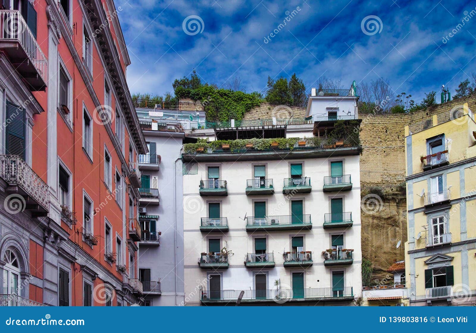Old Building in the Town of Naples Stock Photo - Image of naples ...