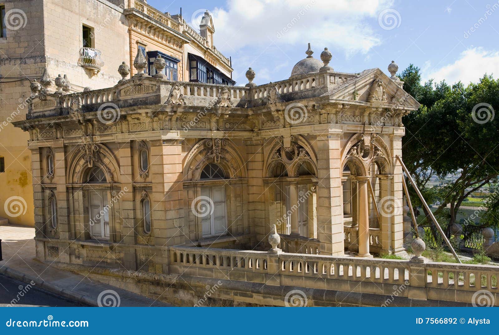 Old Building in Valletta Malta Stock Photo - Image of windows ...