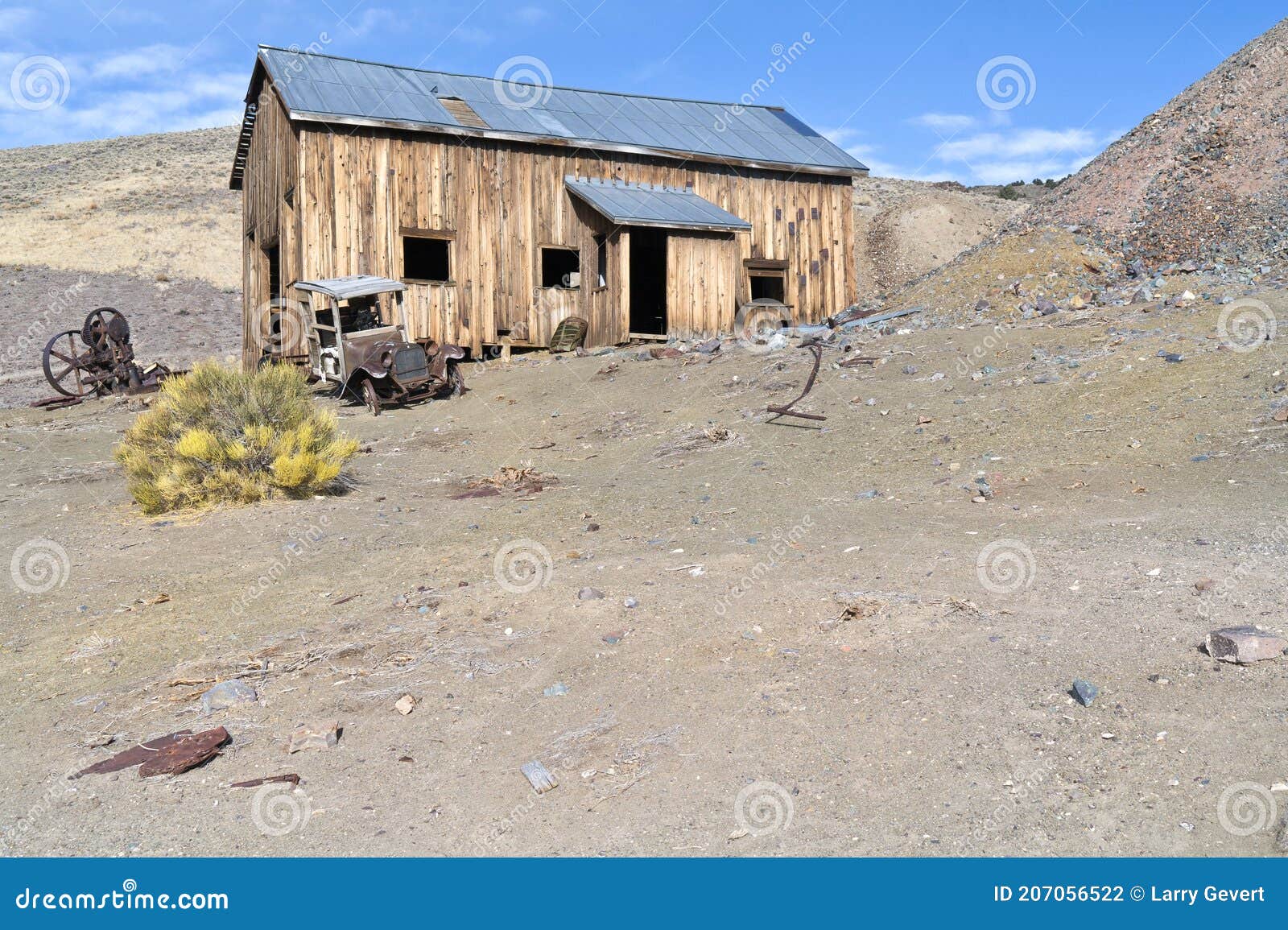 Ghost Town of Berlin, Nevada Stock Photo - Image of lander, historic ...