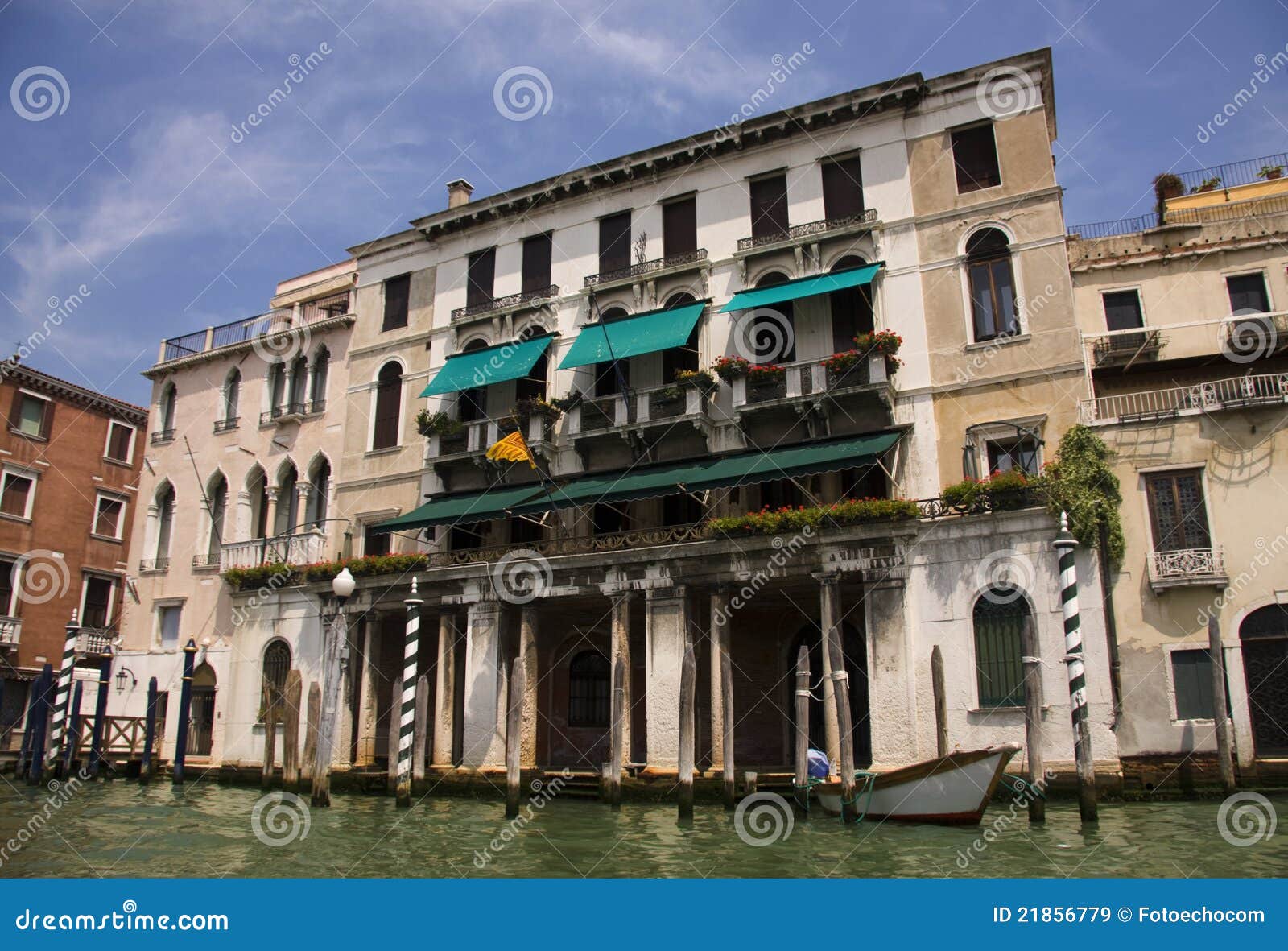 Old building in Venice stock image. Image of scaffolding - 21856779