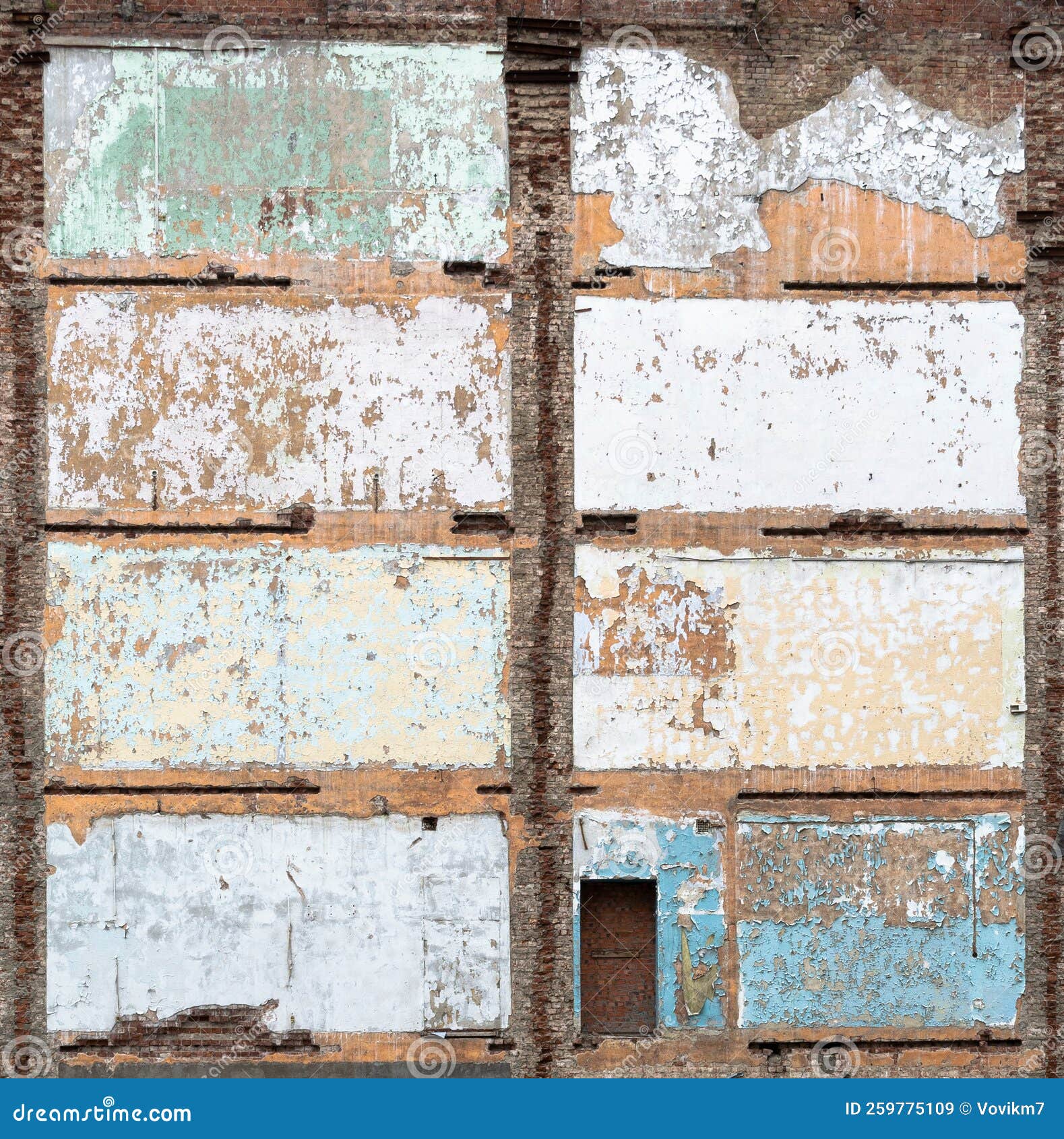 Old Building Wall with Different Textures Stock Image - Image of shows ...