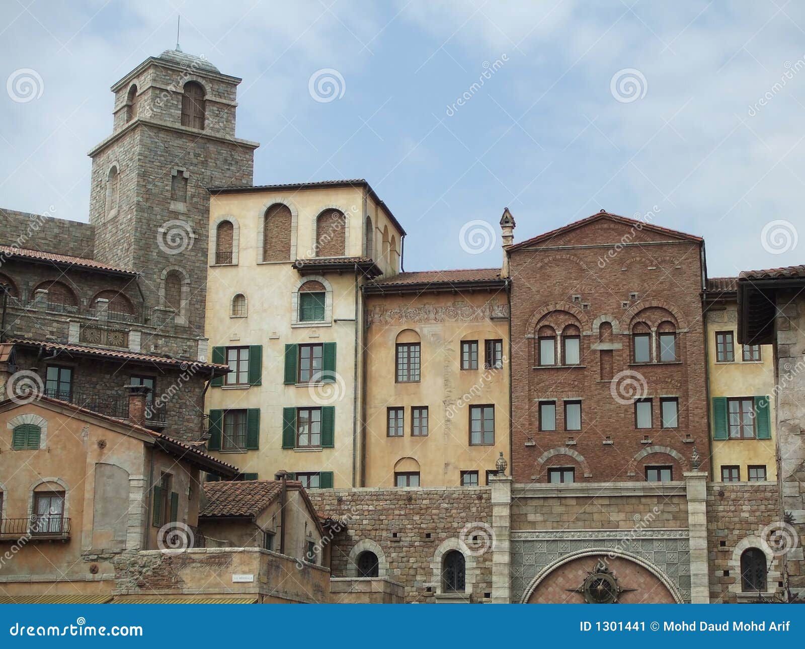 Old Buildings stock image. Image of cloud, building, house - 1301441