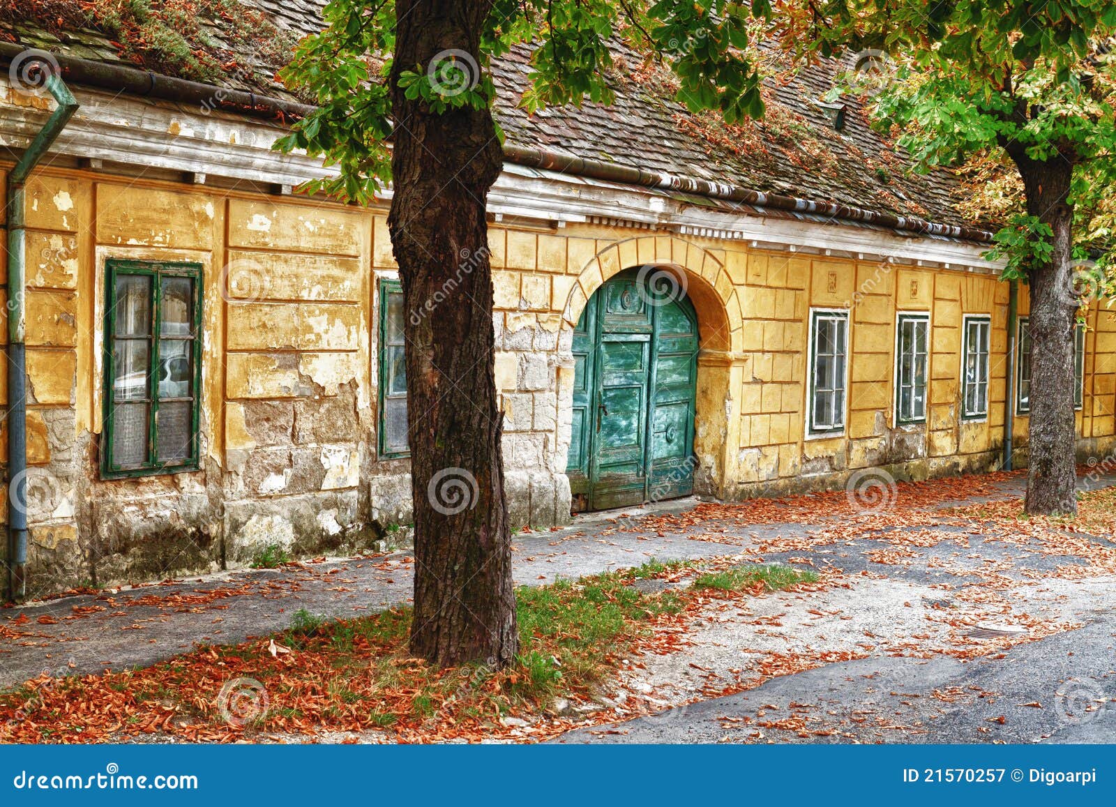 Old buildings stock image. Image of trees, brown, house - 21570257