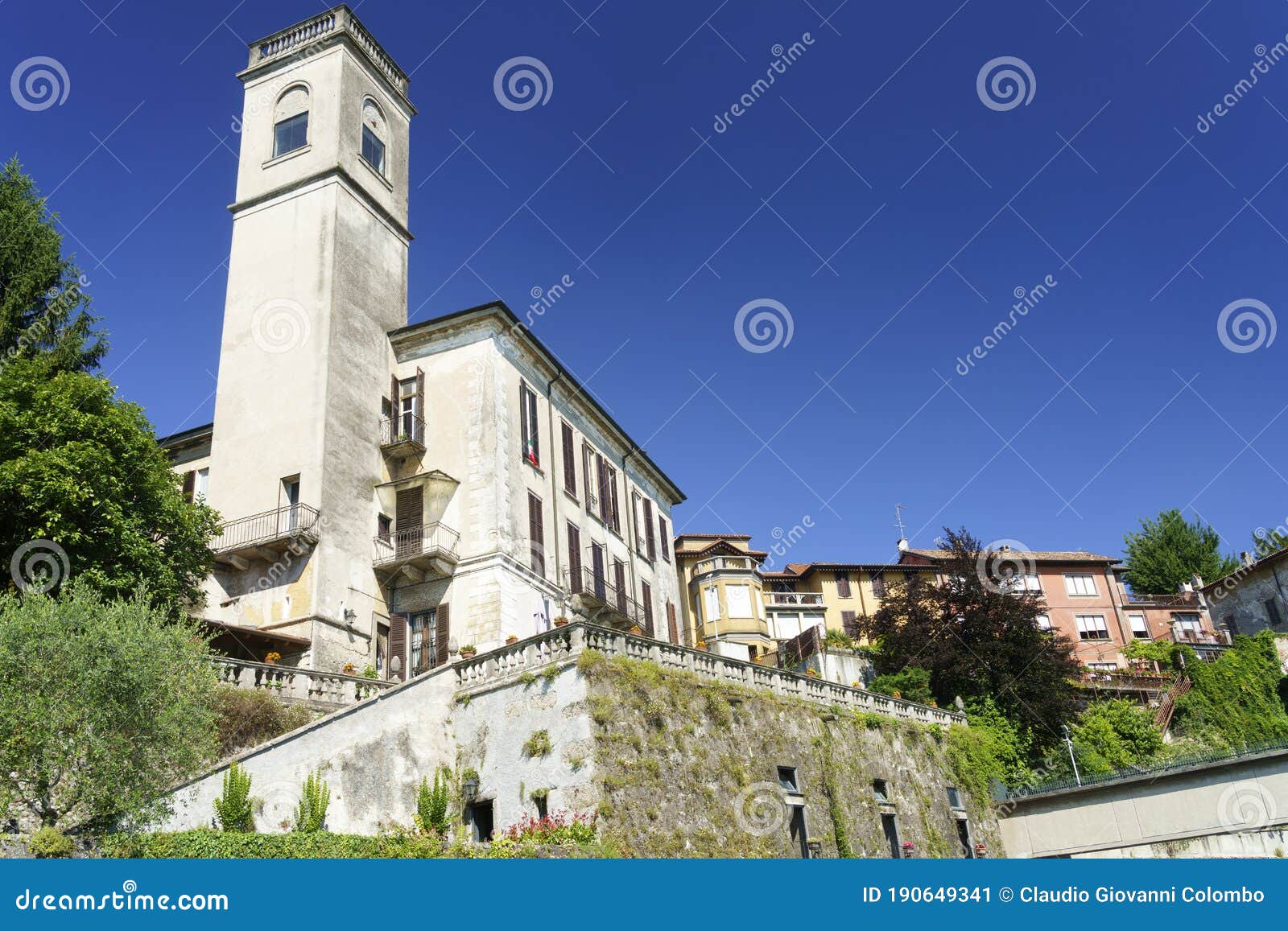Old Buildings Along the Martesana Cycleway at Vaprio Stock Image ... Old Buildings Along the Martesana Cycleway at Vaprio Stock Image ...