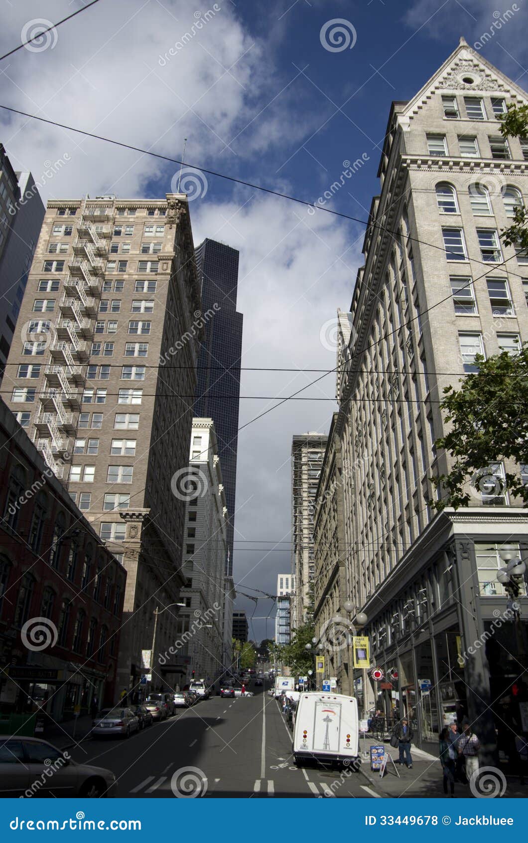 Old Buildings Downtown Seattle Editorial Stock Photo - Image of ...