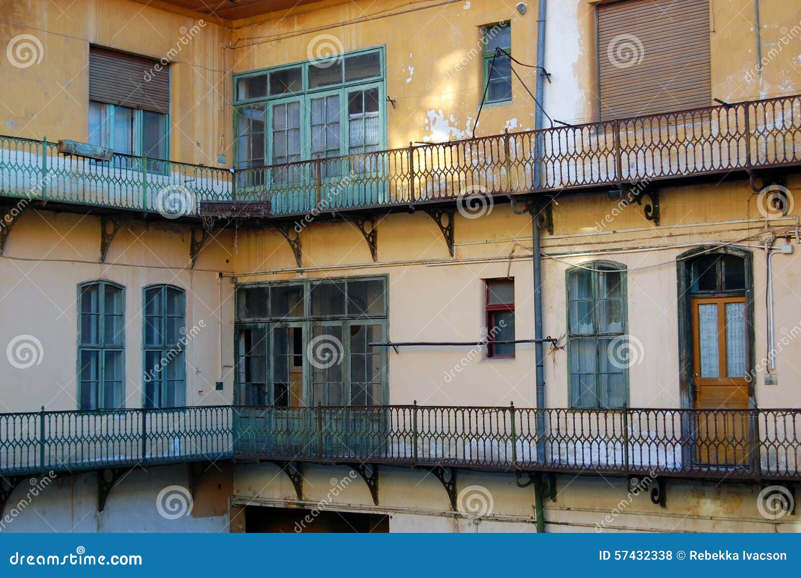 Old buildings facade stock photo. Image of brick, buildings - 57432338