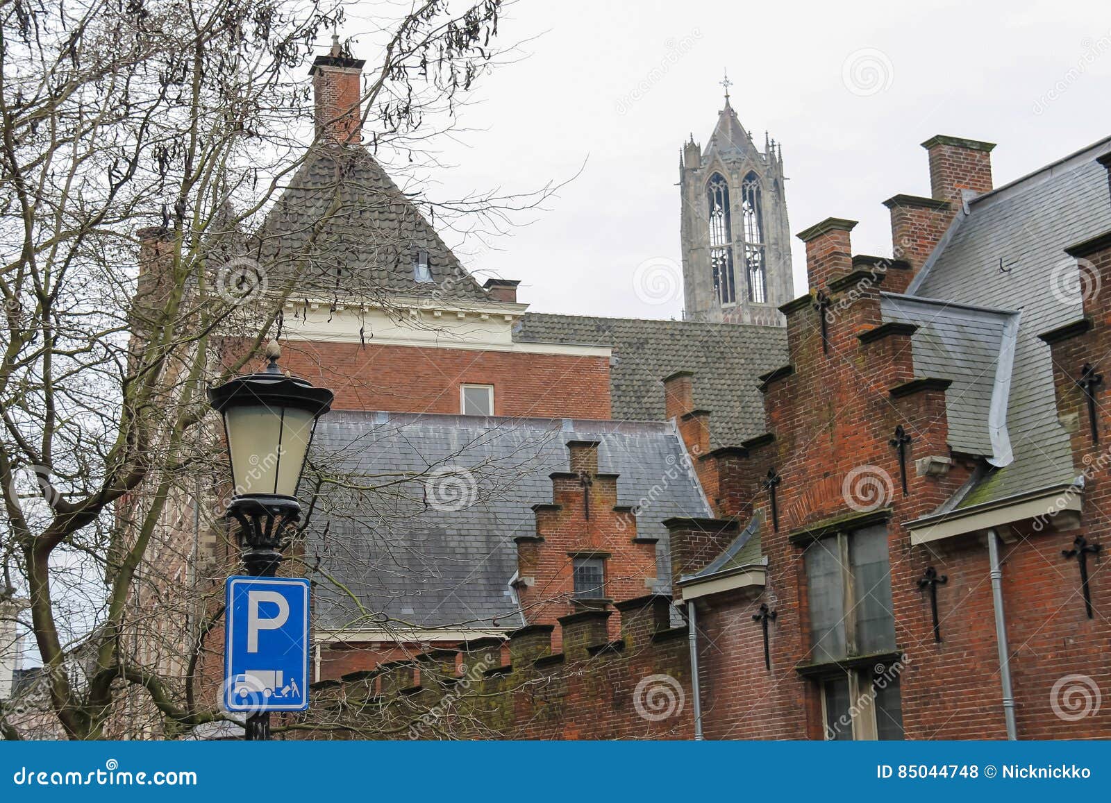 Old Buildings in Historic Centre of Utrecht Stock Photo - Image of ...