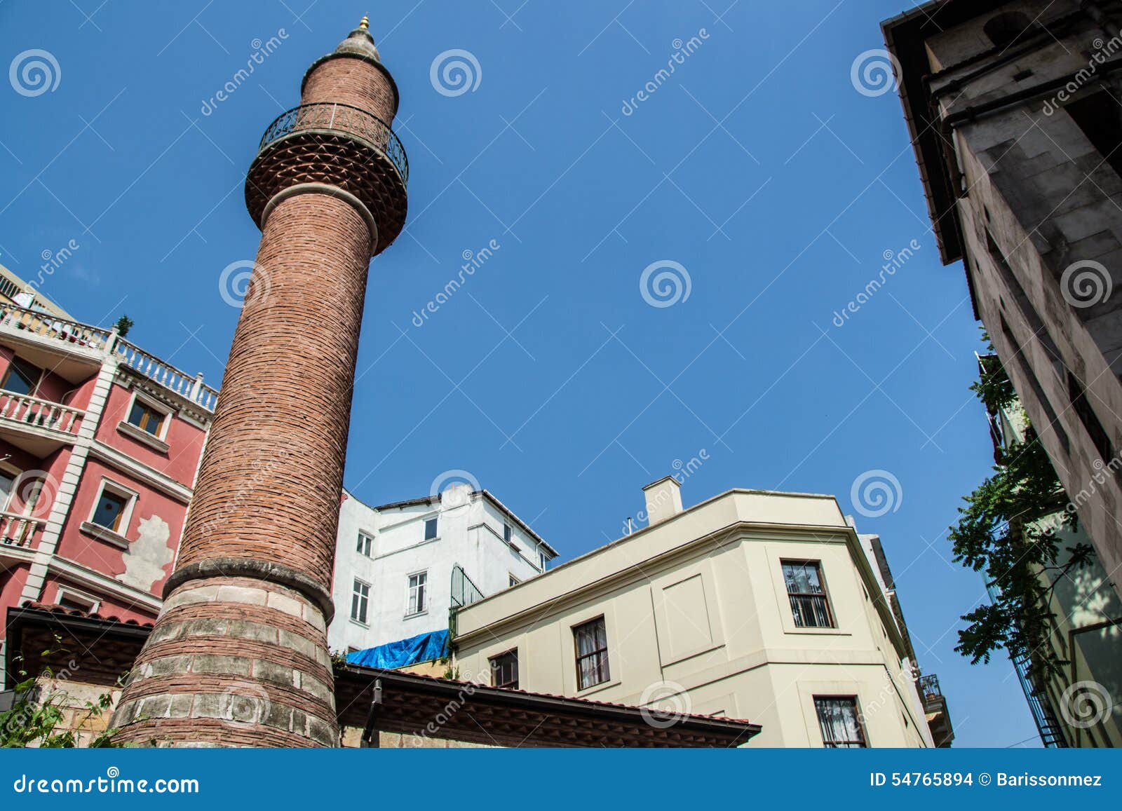 Old buildings in Istanbul stock photo. Image of minaret - 54765894