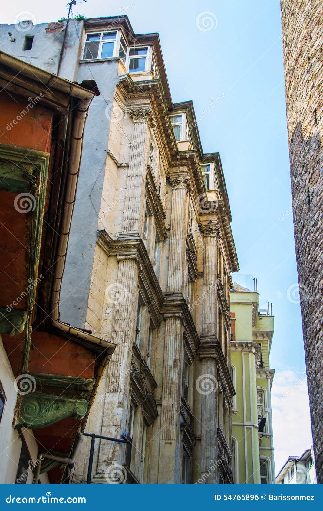 Old buildings in Istanbul stock photo. Image of history - 54765896