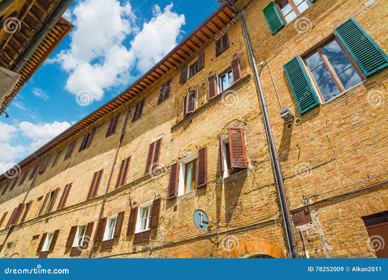 Old buildings in Italy stock image. Image of italian - 78252009