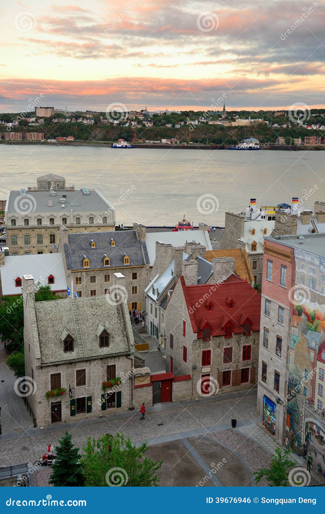Old Buildings in Quebec City Stock Photo - Image of lower, ancient ...