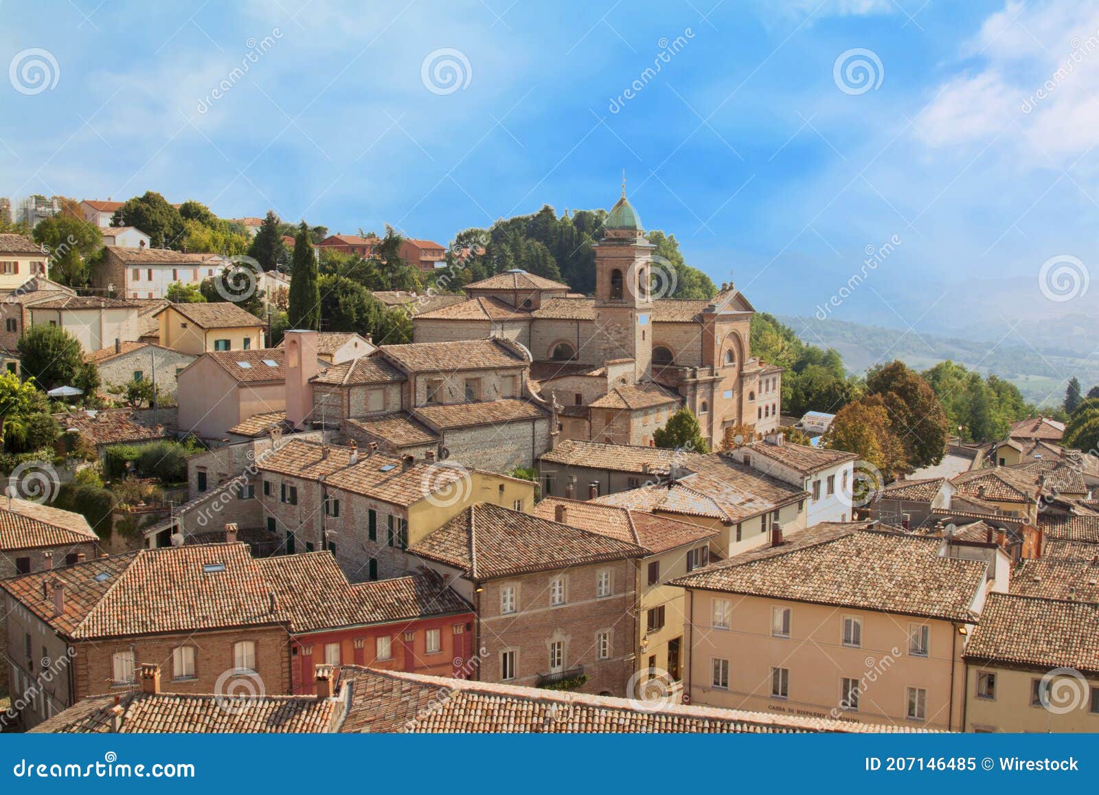 Old Buildings in the Village on the Hill in Verucchio, Emilia, Romagna ...