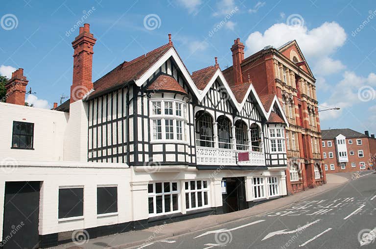 Old buildings of worcester stock image. Image of europe - 37738055