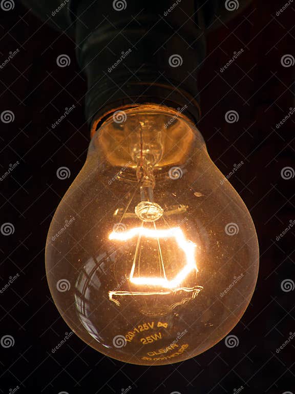 Old Bulb stock photo. Image of glass, glow, burning, electricity - 25921444