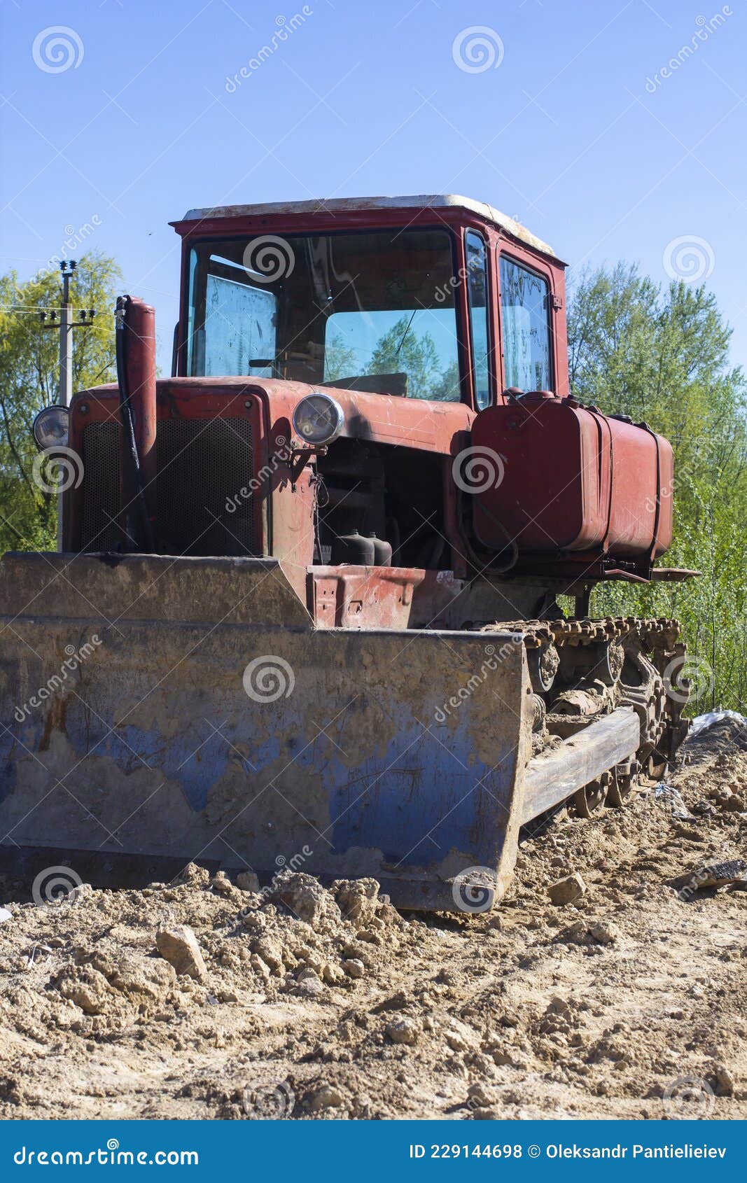 Bulldozer Front View