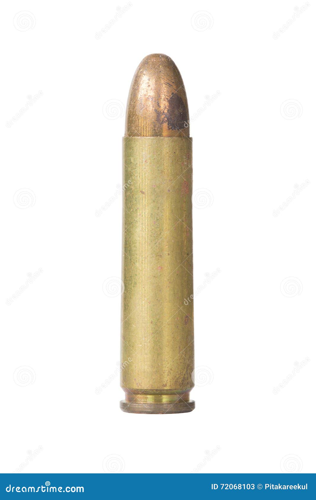 Old Bullet With Clipping Path On White Background. Stock Photography ...