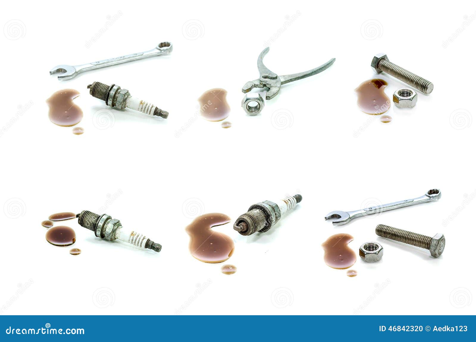 Old burned spark plug stock photo. Image of equipment - 46842320