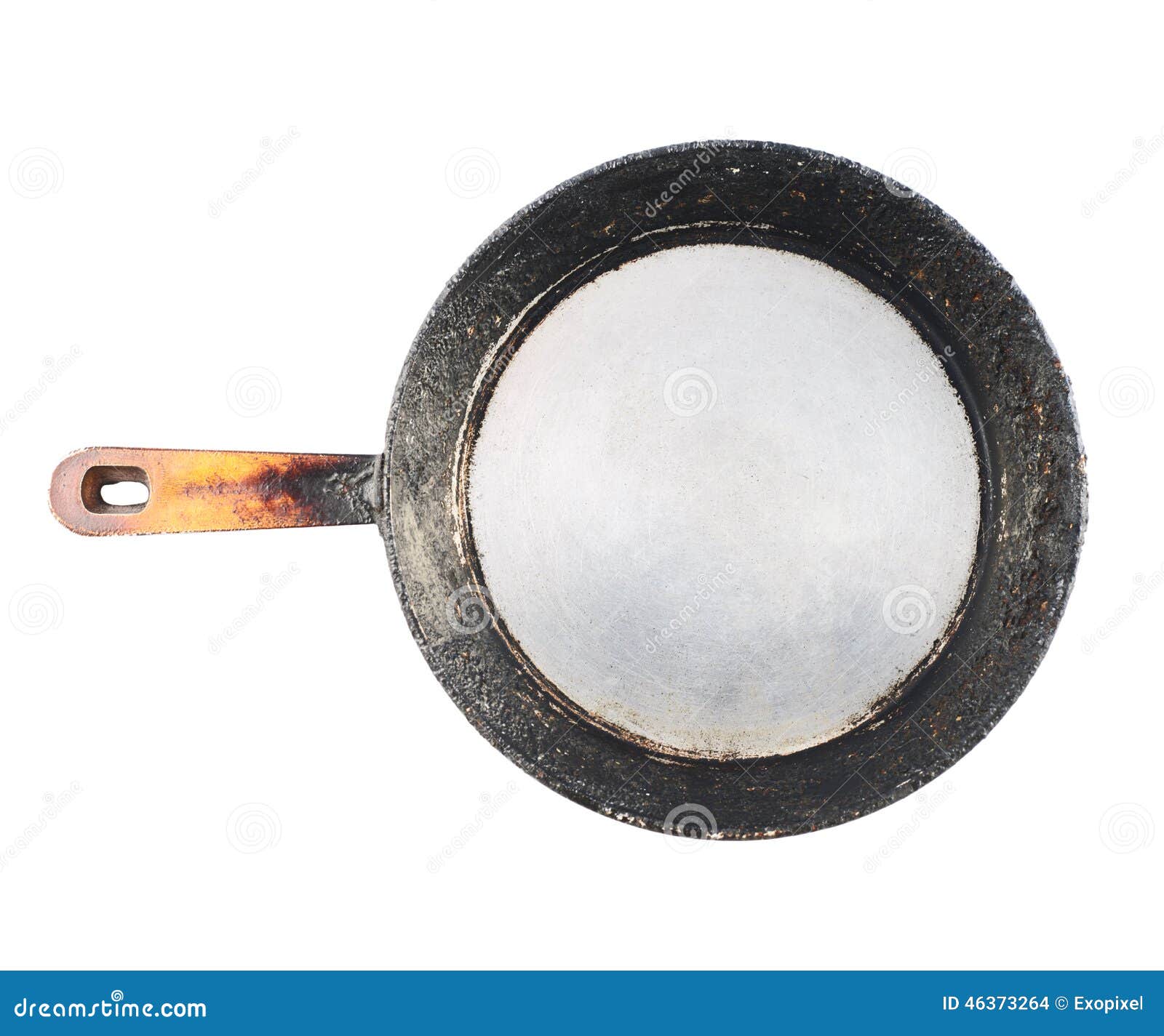 Old burnt pan isolated stock photo. Image of restaurant - 46373264