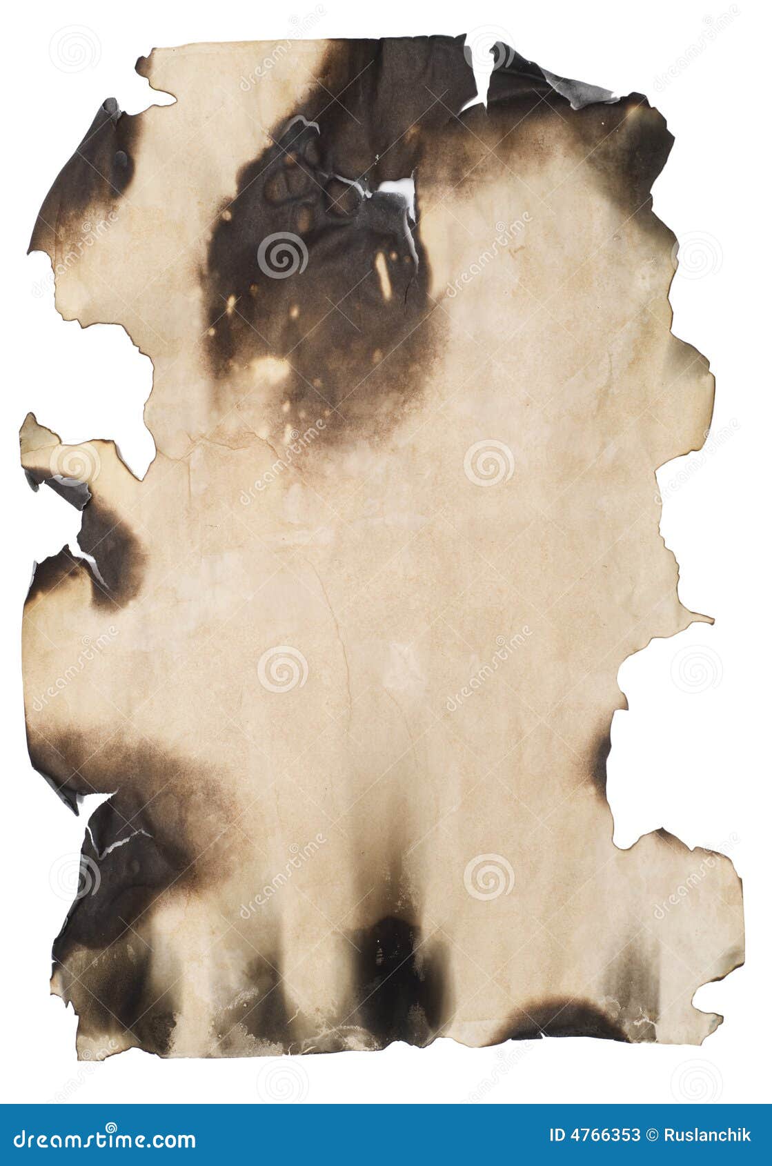 Old burnt paper stock image. Image of burnt, layer, damaged - 4766353