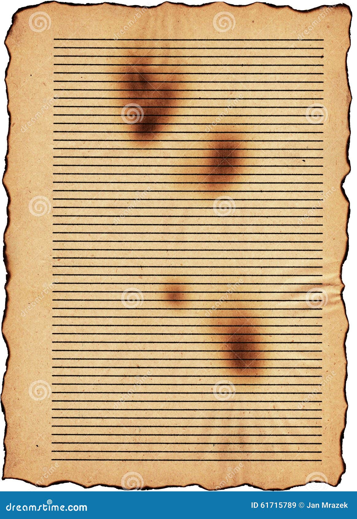 Old Burnt Paper stock image. Image of yelow, burnt, paper - 61715789